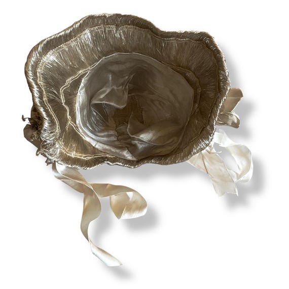 Antique 1920s vintage flapper raffia wig styled eveni… - Gem