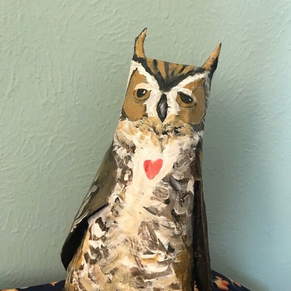 Owl Sculpture - Etsy
