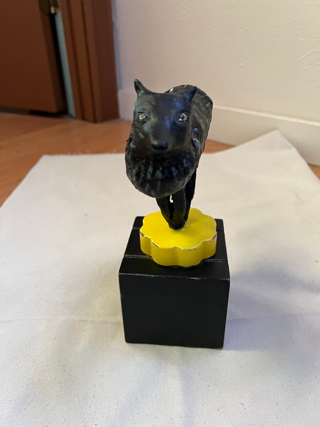 Original Assemblage and Epoxy Clay “wolfie” - Etsy