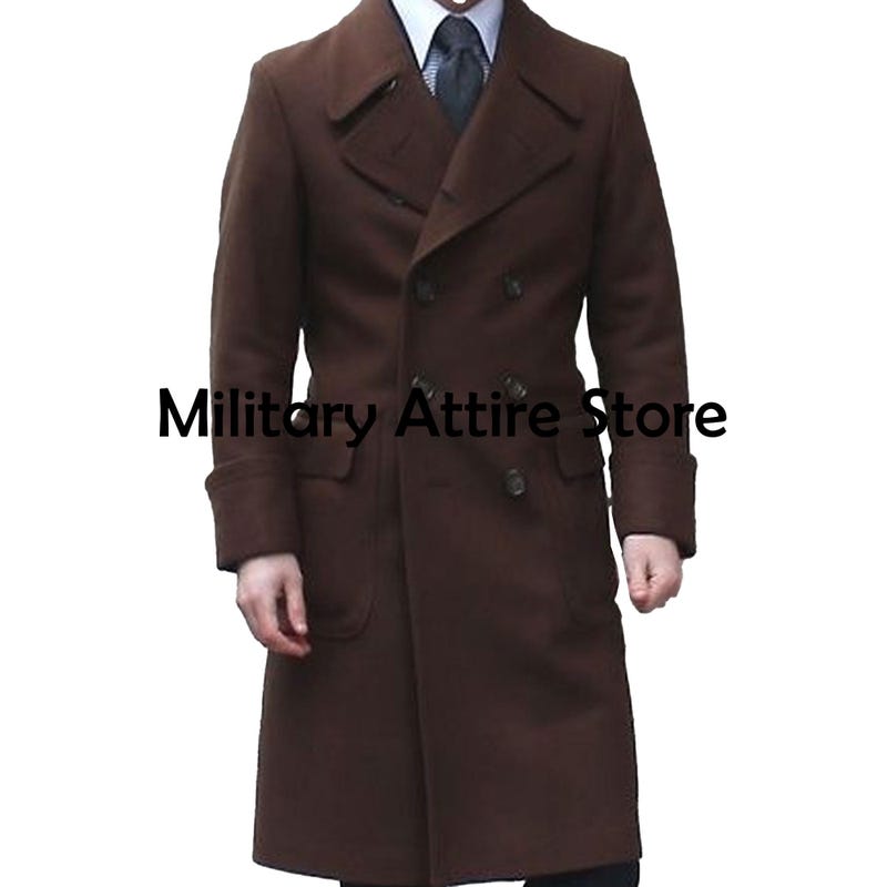 Mens Heavy Wool Overcoat - Etsy UK