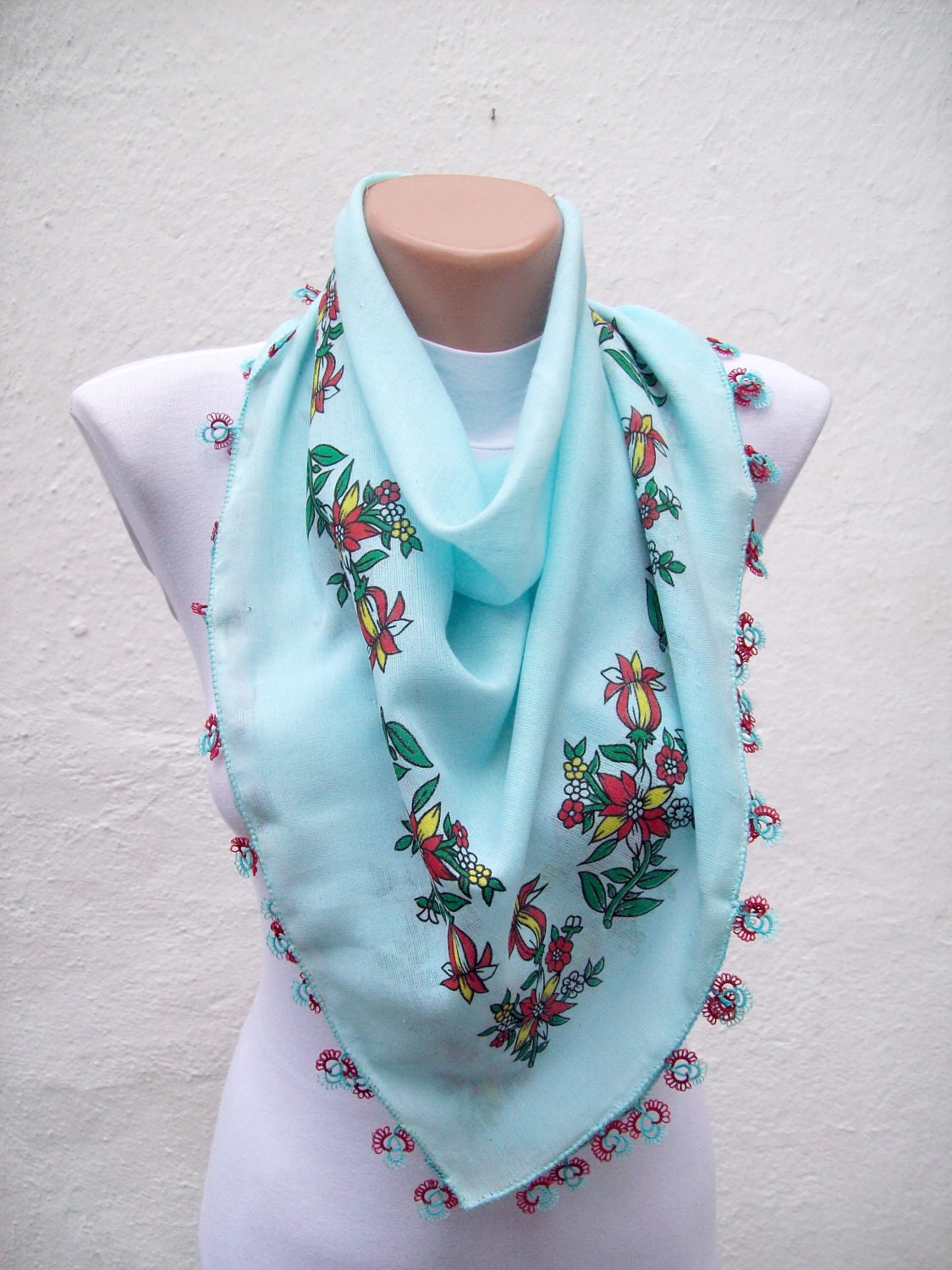 Turkish Scarf Traditional Fabric Scarves Crochet Oya Shawl - Etsy