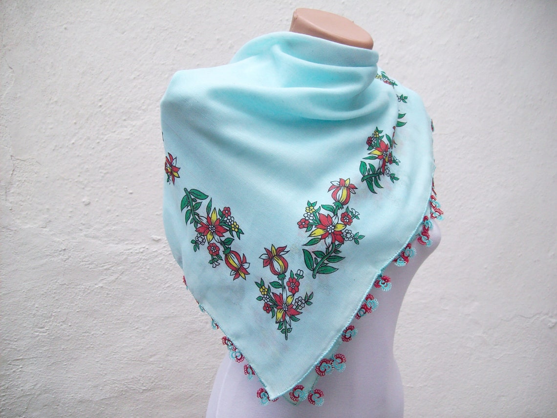 Turkish Scarf Traditional Fabric Scarves Crochet Oya Shawl - Etsy