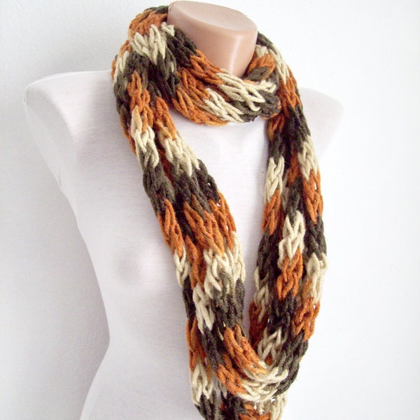 Knit Chain Scarf - Etsy