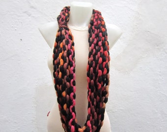 Knit Chain Scarf | Etsy