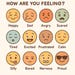 Morning Check-in Emotions Chart – SEL Visual Aid With 12 Feelings Faces ...