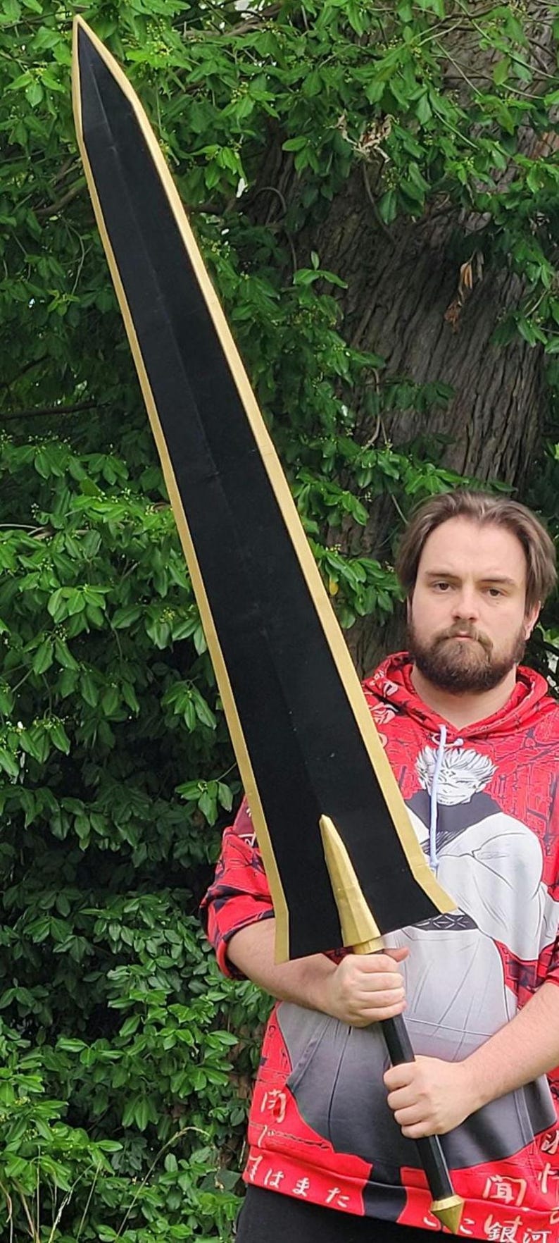 Igris-inspired Full-size Sword – 5'4" 3D Printed Anime Blade | Gold ...