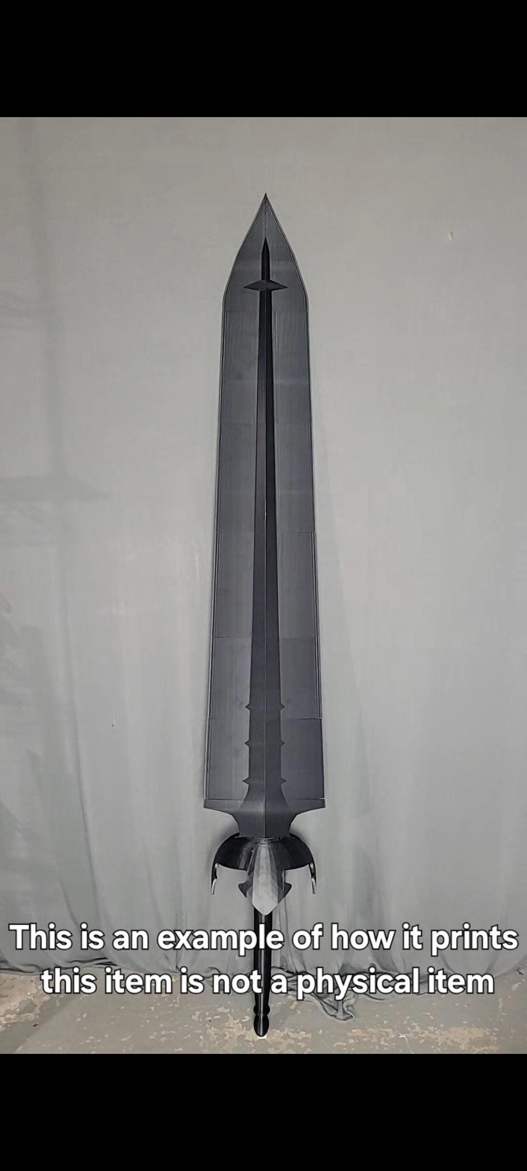 Asta's Demon-dweller Sword STL File: Black Clover Cosplay Prop (digital ...