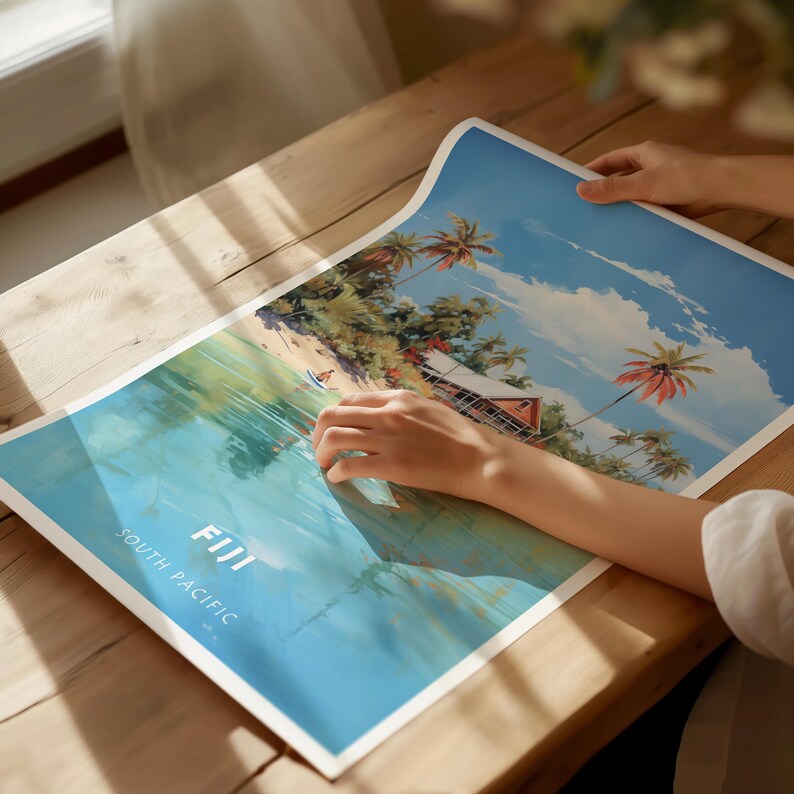 Fiji Print, Fiji Poster Photos, Fiji Map, Fiji Wall Art, Fiji ...