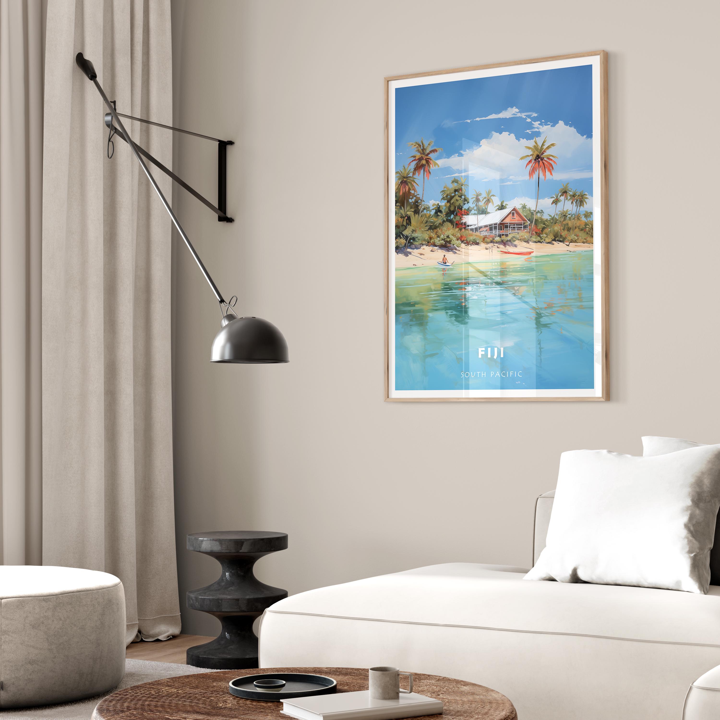 Fiji Print, Fiji Poster Photos, Fiji Map, Fiji Wall Art, Fiji ...