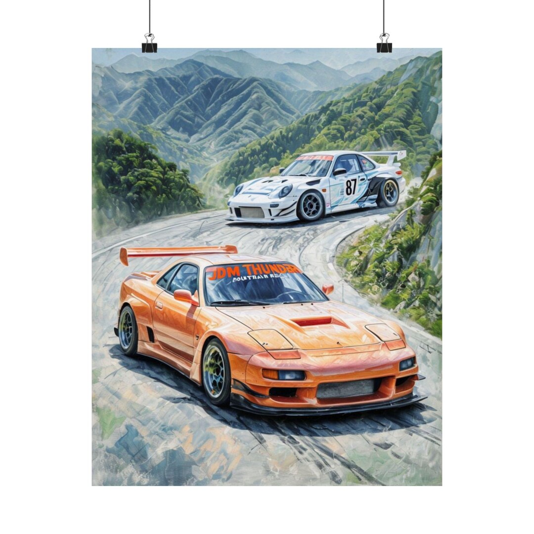 JDM Cars Poster, Automotive Art Print for Car Lovers, Wall Decor for ...