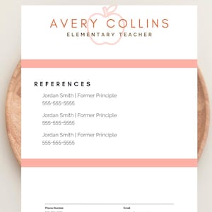 Teacher Resume & Cover Letter Bundle | Editable Canva Template | Ats ...