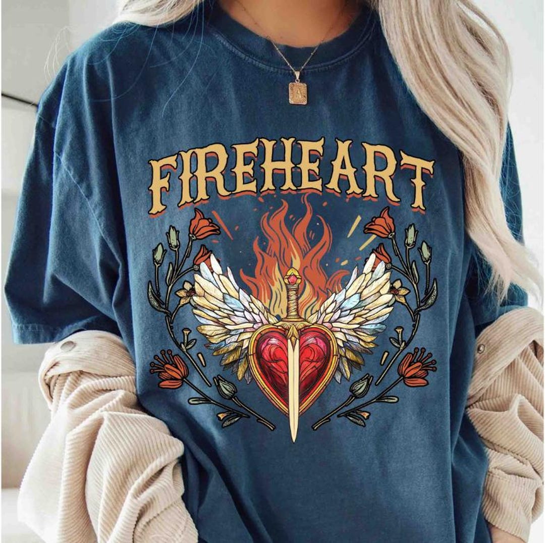 Fireheart PNG, Vintage Fire-heart Png, to Whatever End Png, SJM Quotes ...