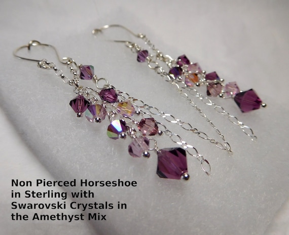 Nipple Rings Nipple Piercing Nipple Chain Non Piercing or Pierced Nipple Clamps Amethyst Purple Nipple Dangles Etsy