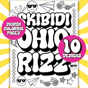 Brain Rot Coloring Pages - Etsy