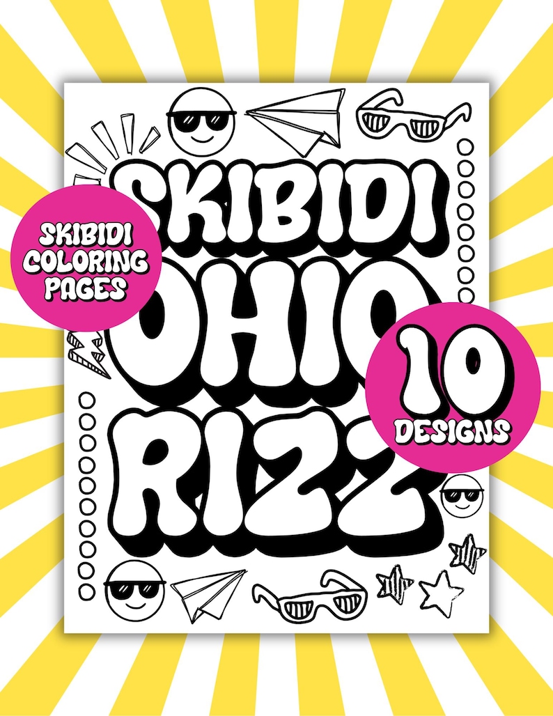 Skibidi Coloring Pages, Printable | Printables Digital Download Gen Z ...