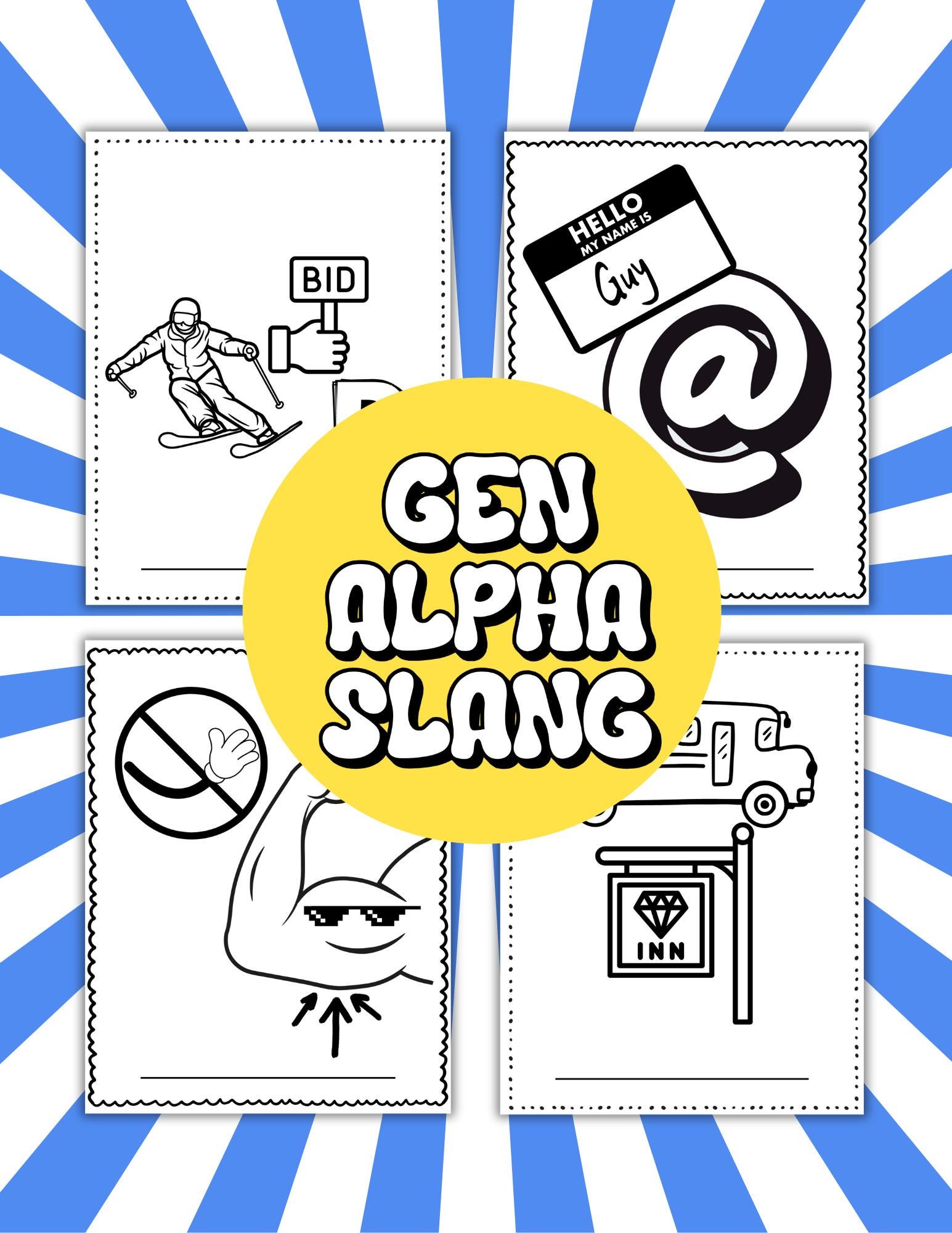 Brain Rot Coloring Pages Printable | Gen Alpha Gen Z Brainrot Teen ...