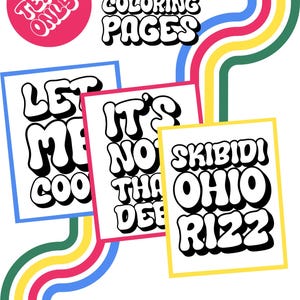 Brain Rot Coloring Pages - Etsy