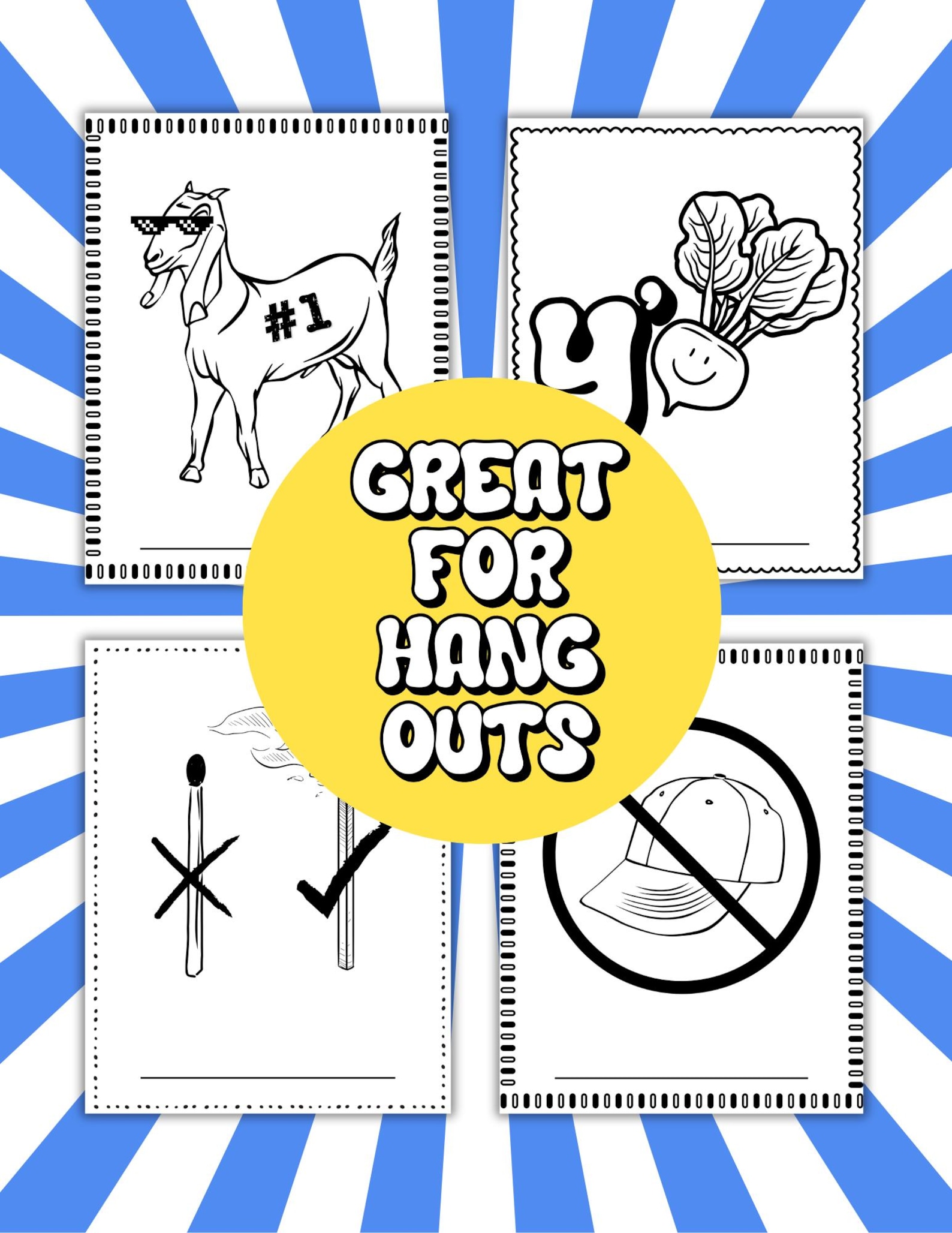 Brain Rot Coloring Pages Printable | Gen Alpha Gen Z Brainrot Teen ...