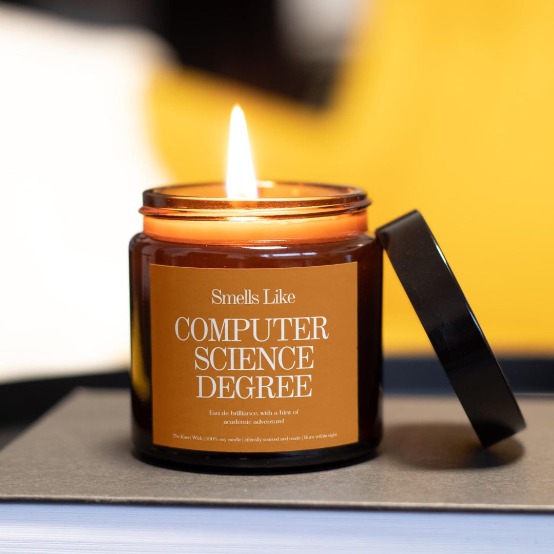Smells Like Computer Science Degree Candle, Gift for Computer Science ...