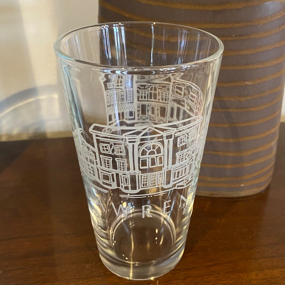 Sights of Lawrence, KS Pint Glass - Etsy