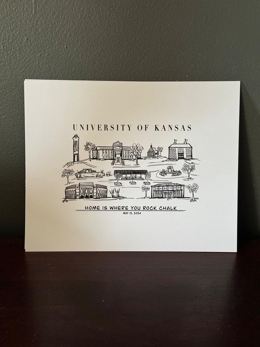 University of Kansas 2024 Graduation Print - Etsy