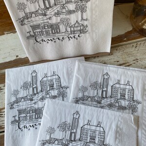 Cheers to Lawrence,ks Napkin Set - Etsy