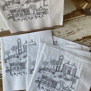 Cheers to Lawrence,ks Napkin Set - Etsy