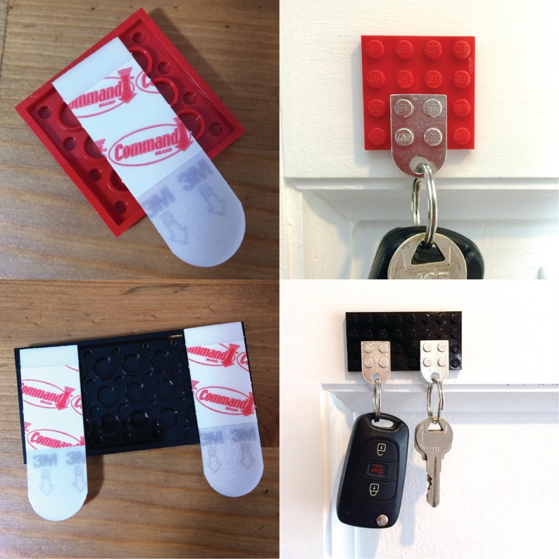 Lego Key Chain Charm in Sterling Silver - Etsy