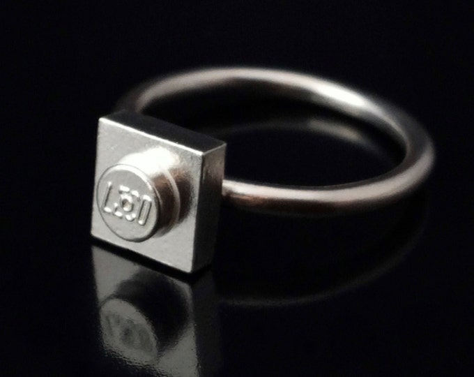 Lego Ring in Sterling Silver - Etsy