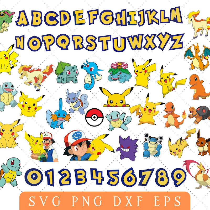 Pokemons Svg - Etsy