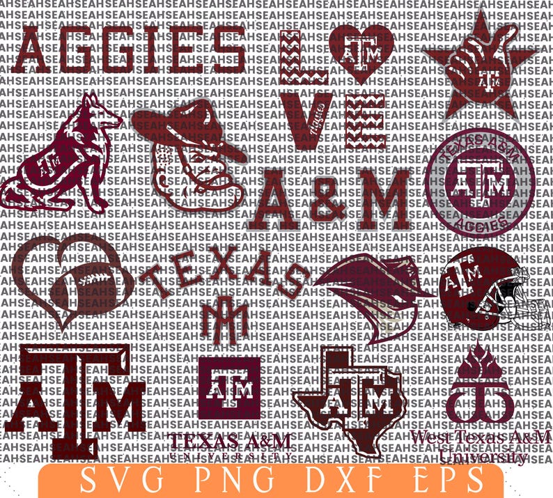Aggies Svg Bundle, Aggies Png Clipart, Cut Files for Cricut, Cricut ...