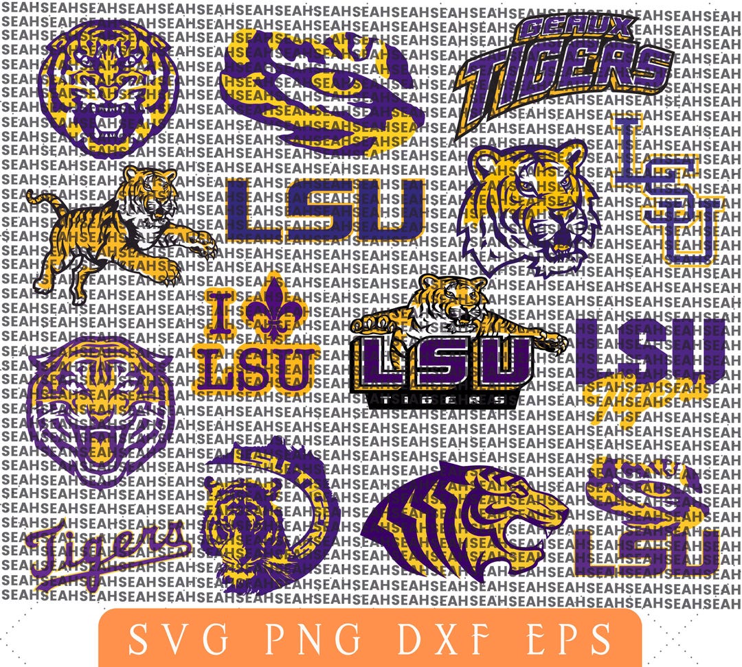 LSU Svg Bundle, Tigers Clipart, Cut Files for Cricut, Tigers Layered ...
