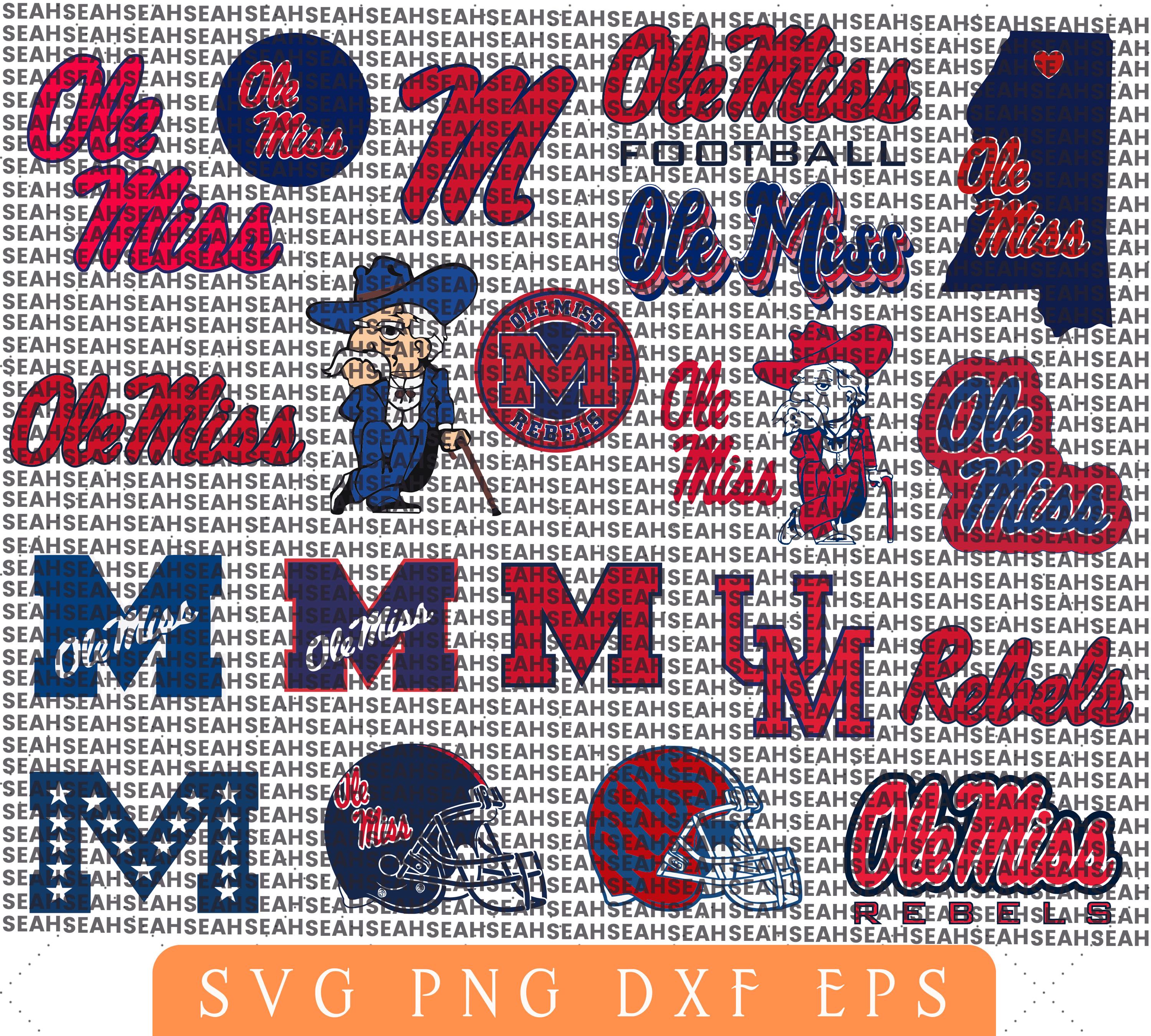 Ole Miss Svg Bundle, Ole Miss Png Clipart, Cut Files for Cricut, Cricut ...