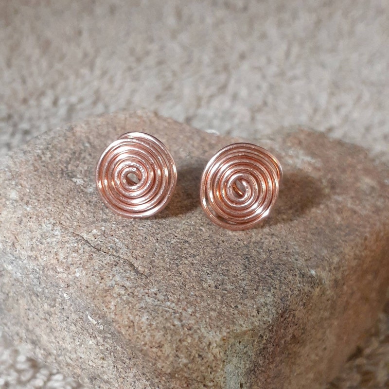 Copper Earrings - Etsy