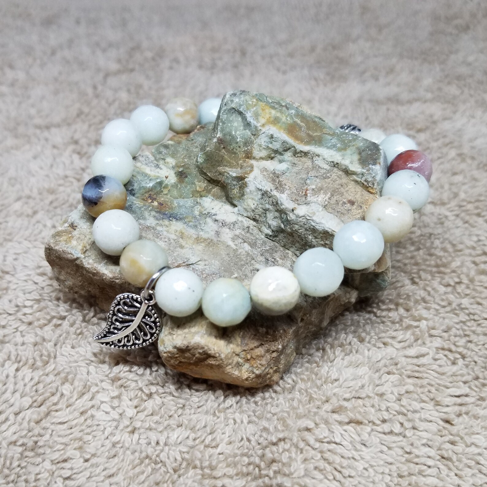Amazonite Bracelet Girlfriend Gift Daughter Gift Stretch Bracelet ...