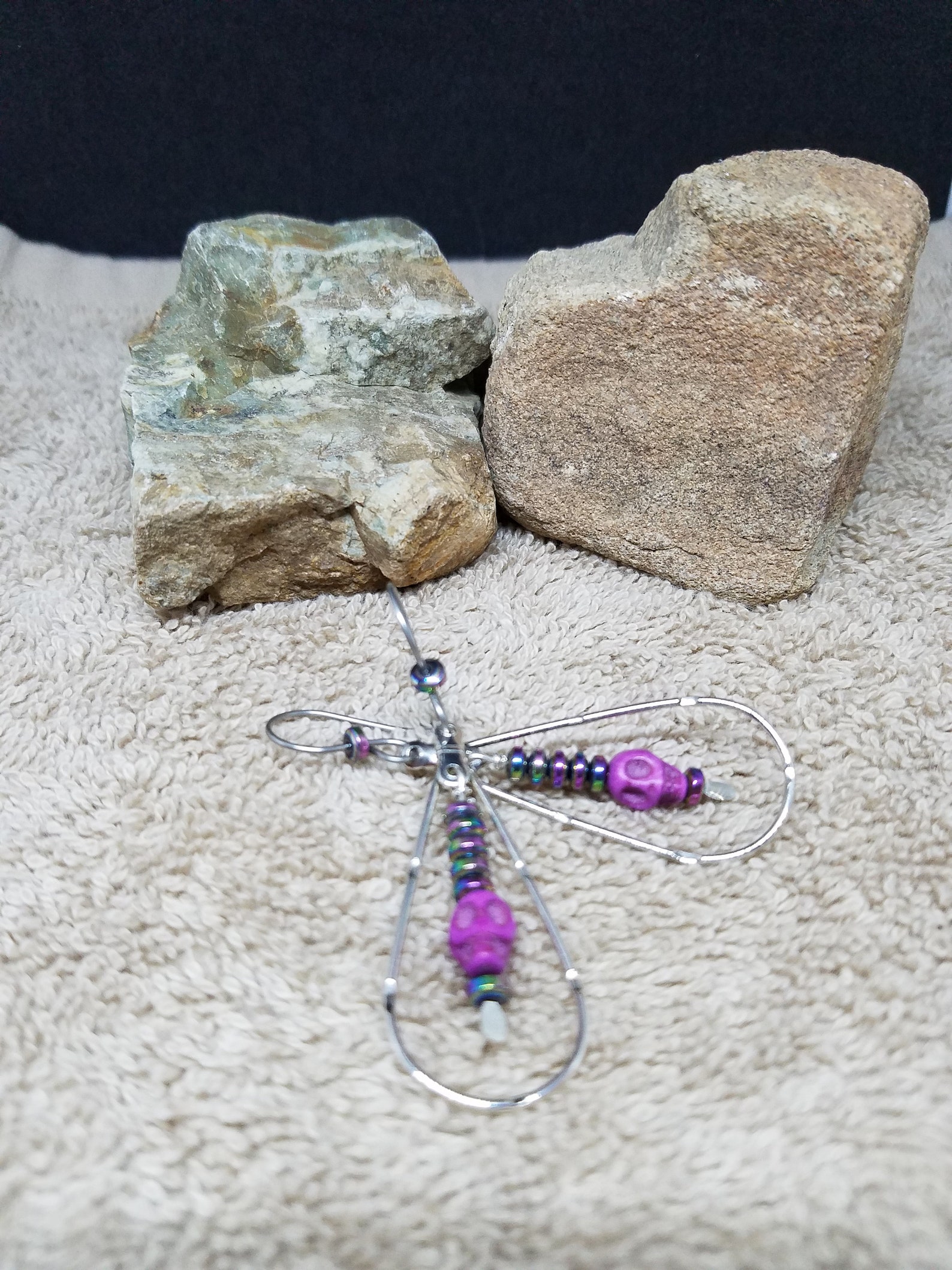 Day of the Dead Earrings Hoop Earrings Skull Earrings - Etsy