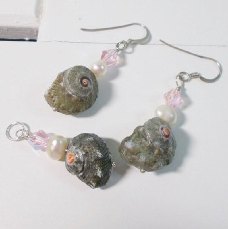 Shell Jewelry Set Nature Jewelry Beach Jewelry Set Wedding - Etsy