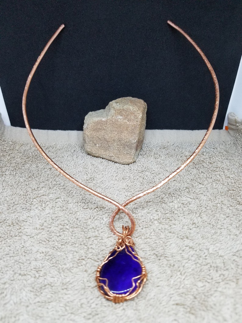Copper Necklace Choker Necklace Copper Torque Handmade Jewelry - Etsy