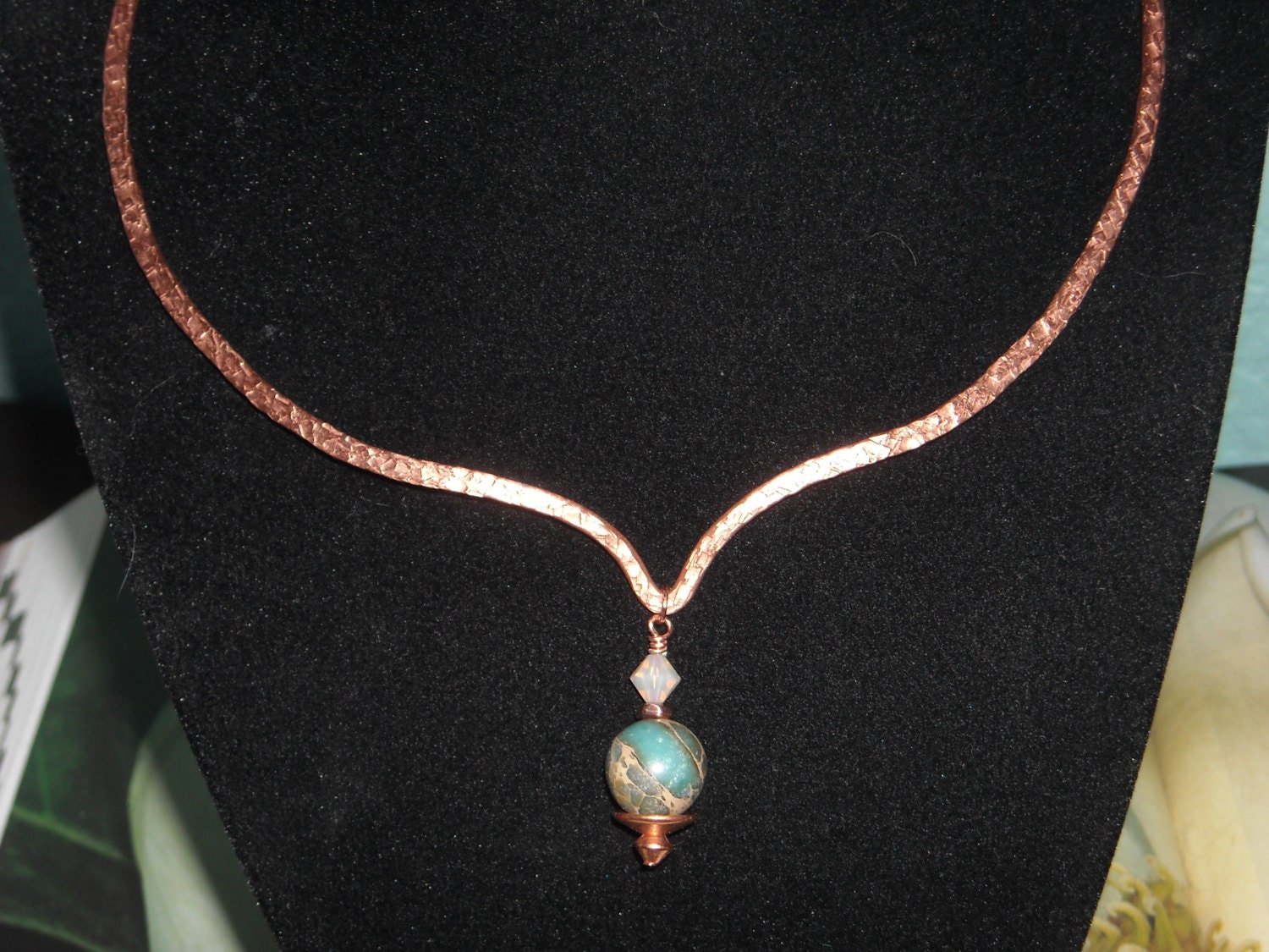 Copper Necklace Choker Necklace Copper Torque Handmade Jewelry | Etsy