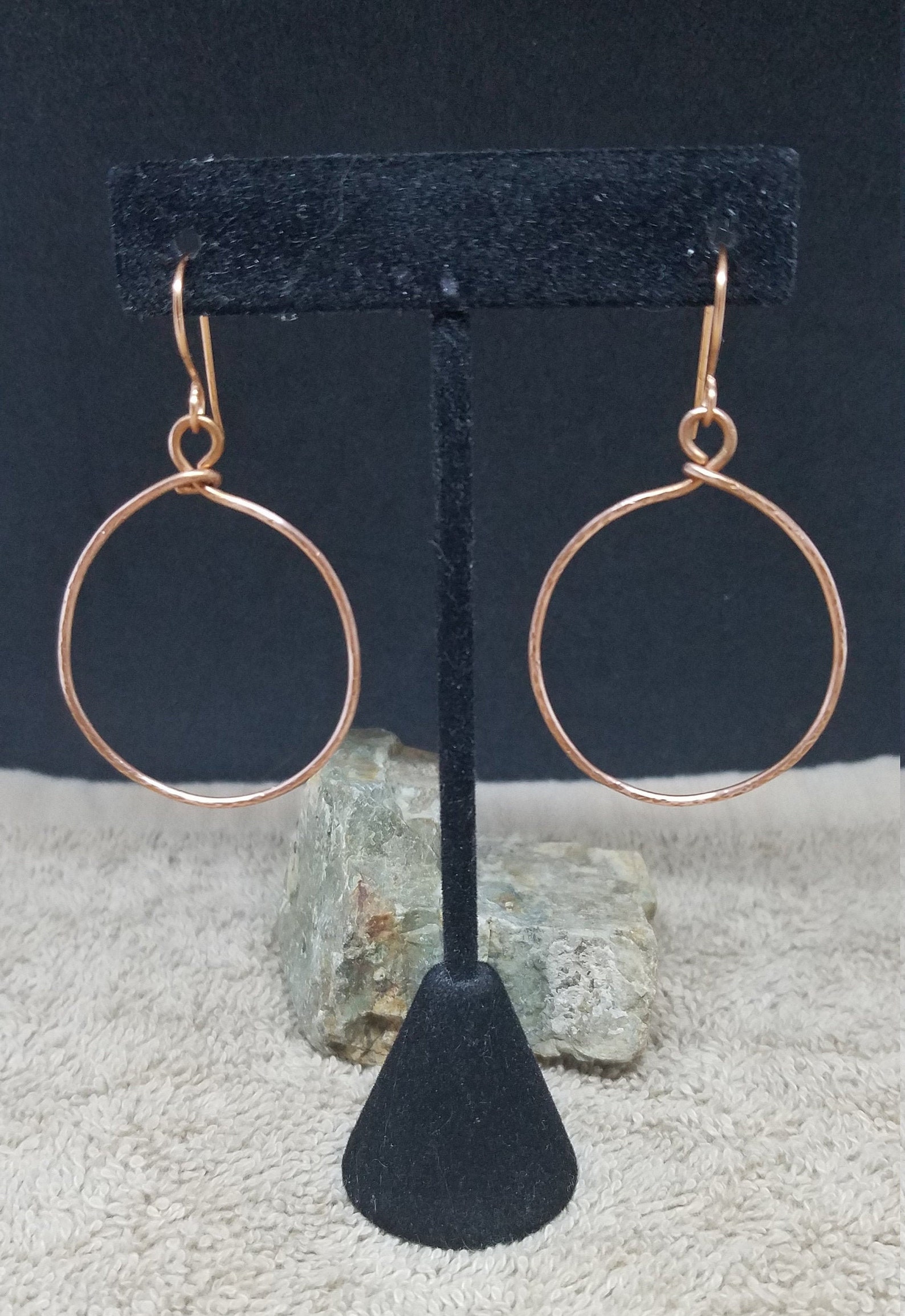 Copper Hoop Earrings Oval Hoops Copper Earrings Bridesmaid | Etsy