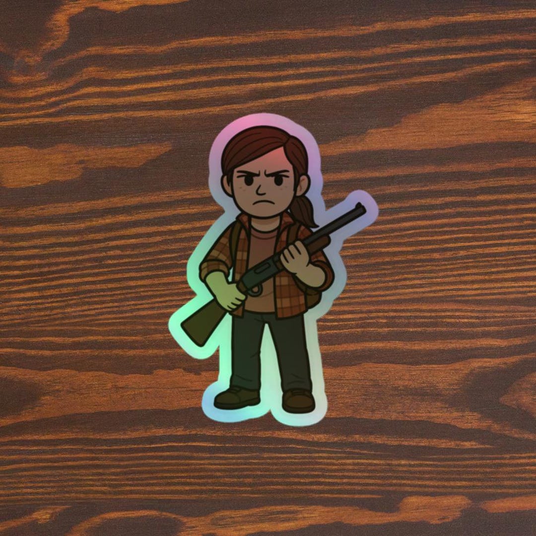 Holographic Stickers Ellie - the Last of Us Vinyl Sticker - Etsy