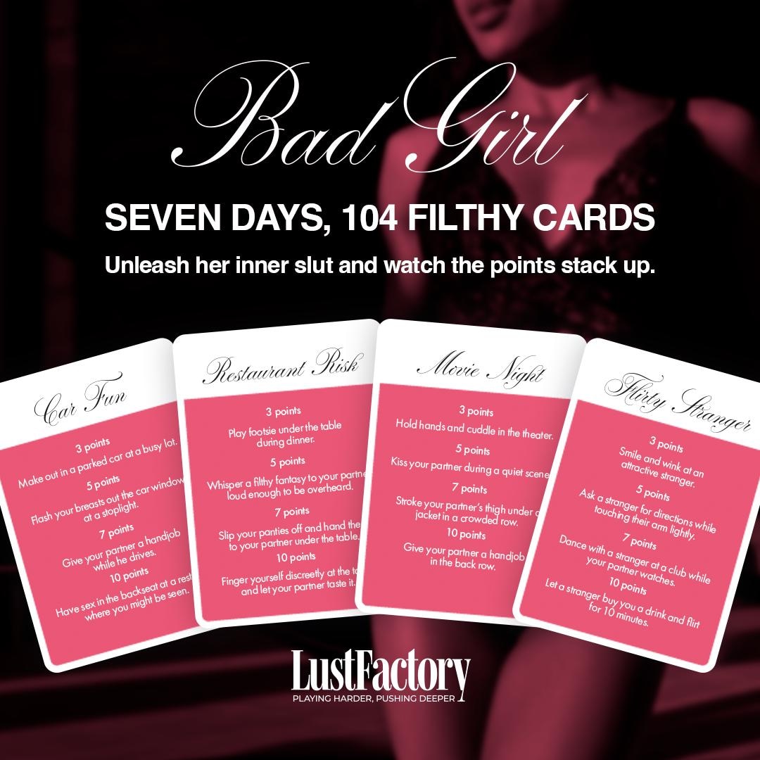 Bad Girl Extreme Sex Game - 104 Filthy Cards, 7 Days of Depravity ...