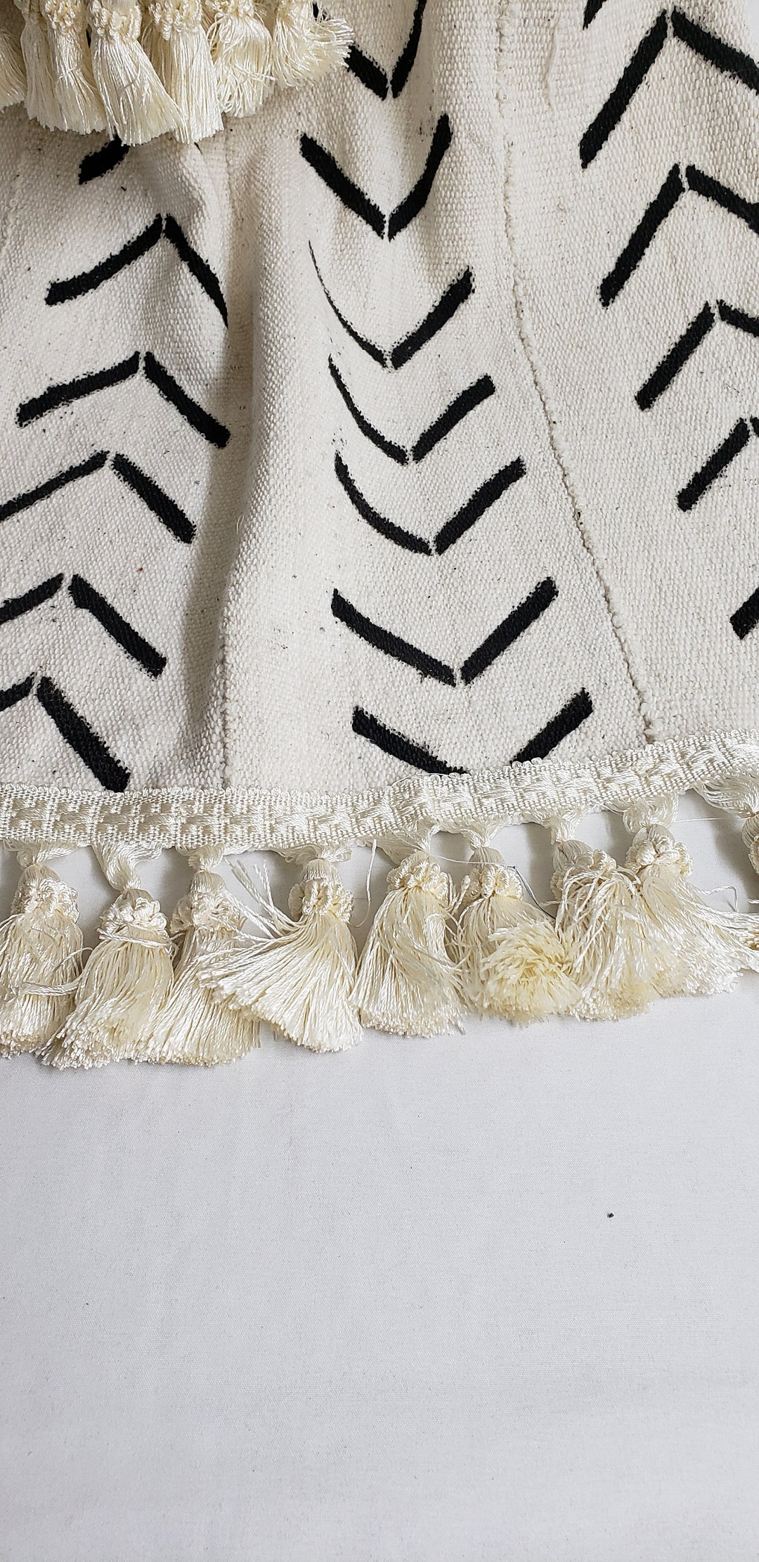 126 Authentic African Bògòlanfini Mudcloth Tablerunner or Throw 70" X ...