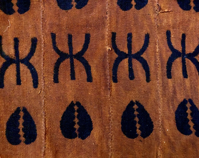 Authentic African Bògòlanfini Mudcloth Fabric | Brown and Black ...