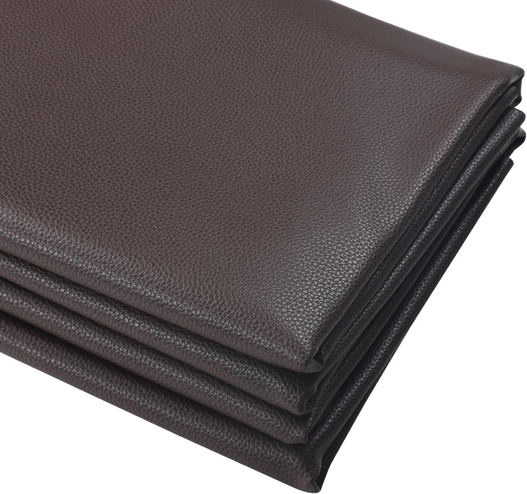 Soft Lychee Texture Faux Leather Sheets,waterproof Synthetic Fabric ...