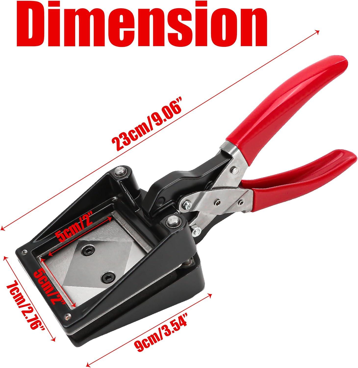 Professional 2''x2'' Passport Photo Cutter – Handheld Metal Die Punch ...