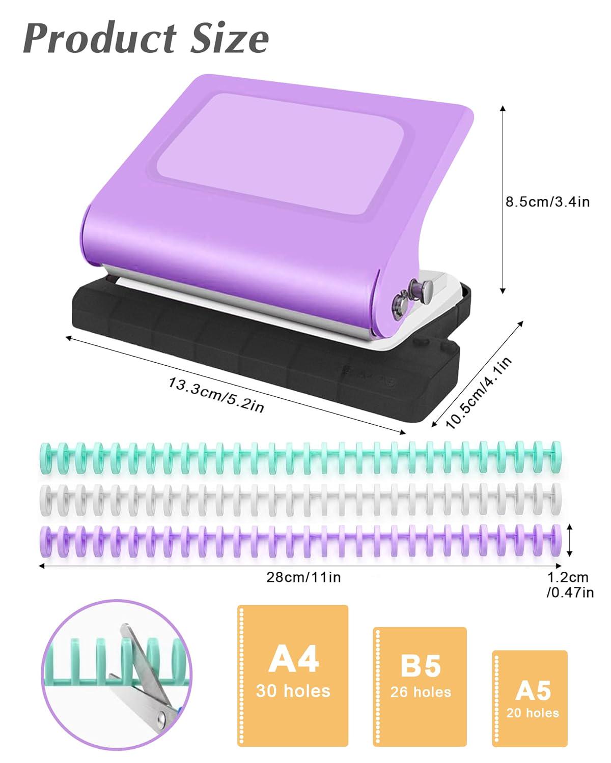 10-hole Manual Binding Machine,book Loose Leaf Paper Puncher,metal ...