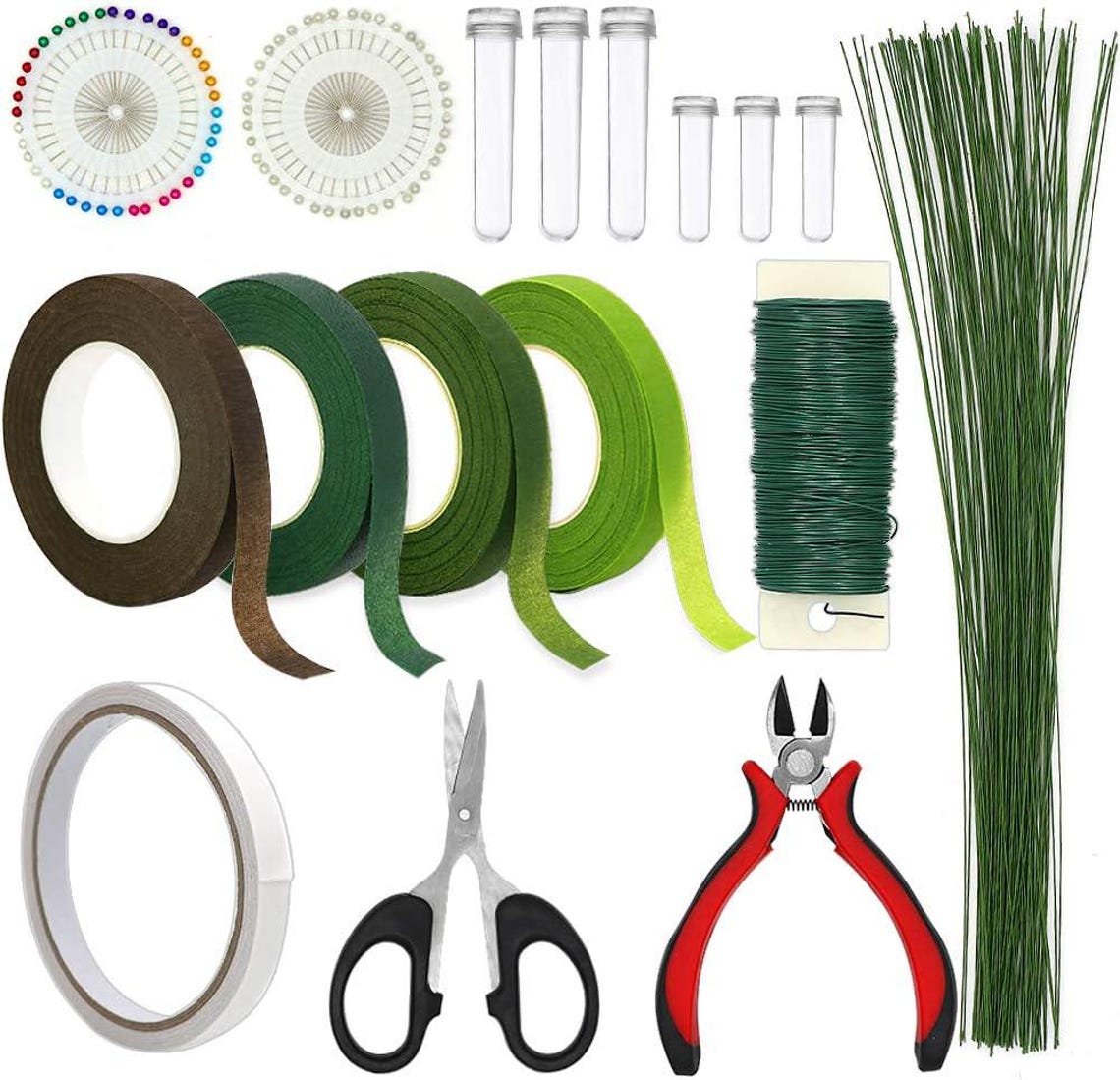 Floral Arrangement Kit,17 Pieces Flower Tools Include Floral Wire ...