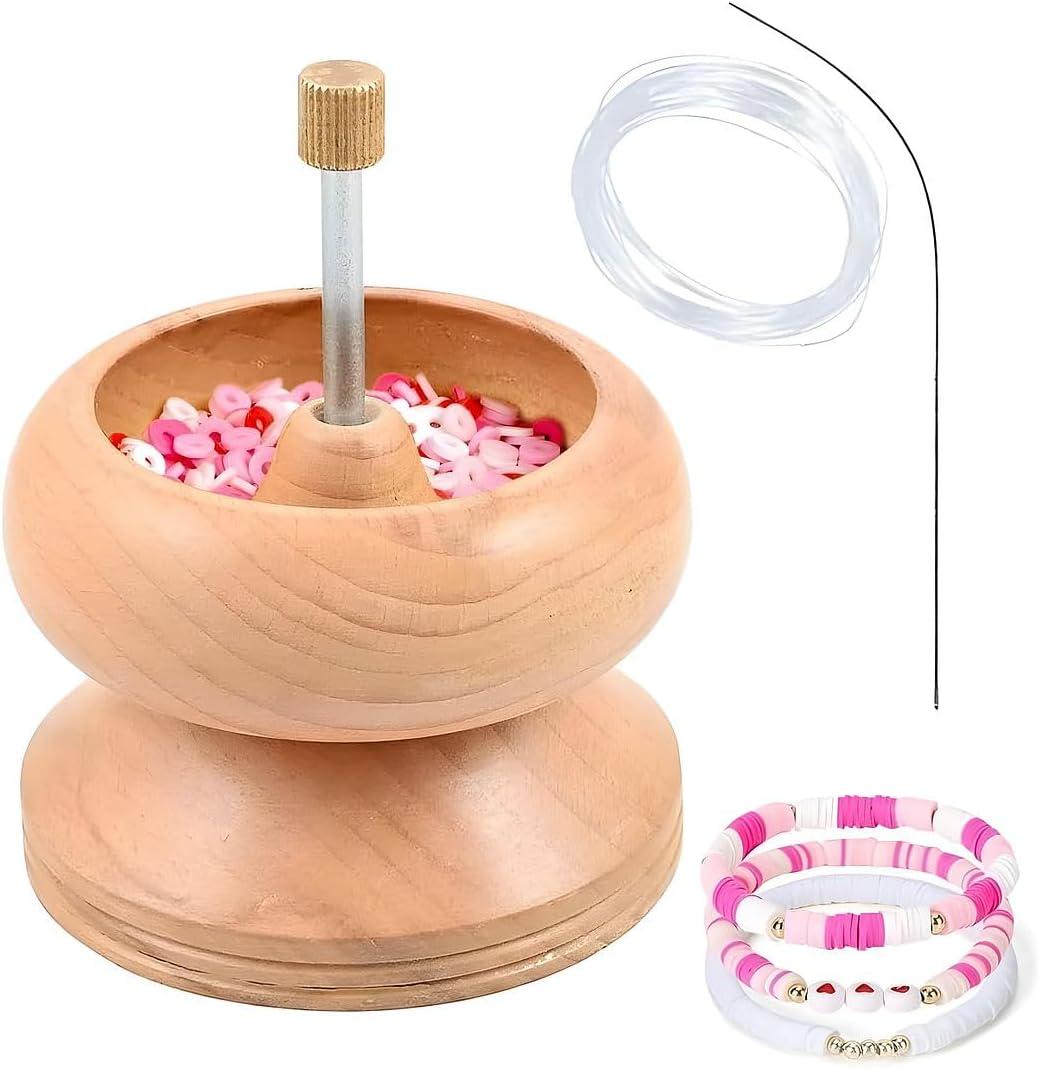 Clay Bead Spinner With Big Eye Beading Needle & 3mtr Wire - Seed Bead ...