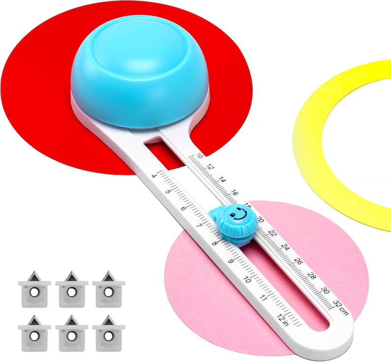 Circle Cutter, Circular Rotary Cutter for Paper Crafts Scrapbooking (included 6 Blades), - Etsy